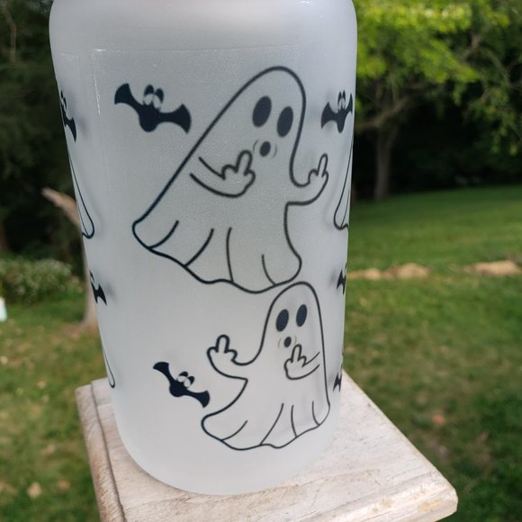 Kitchen | Ghost Flipping The Bird 16 Oz Frost Cup | Poshmark